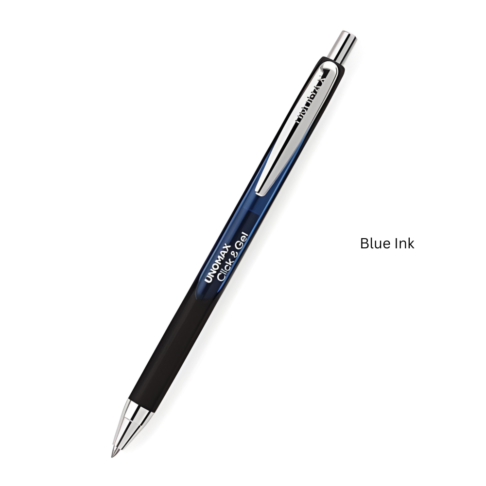 Unomax Click And Gel Pen Blue Ink Durgashop In